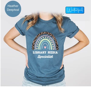 Library Media Specialist Shirt, Library Shirt, Book Lover Shirt ...