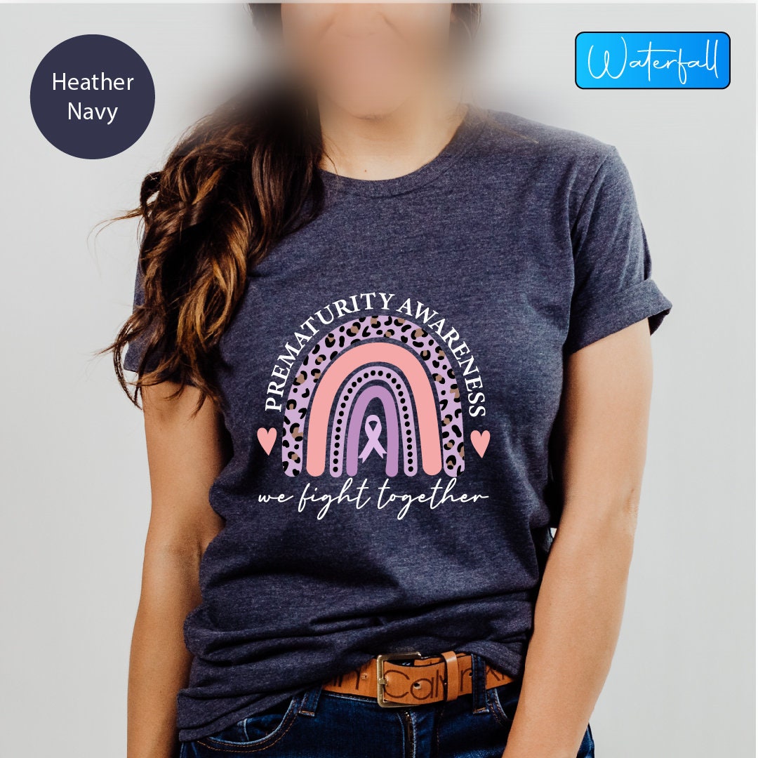 Prematurity Rainbow Awareness Shirt, Prematurity Warrior Ribbon Shirt ...