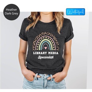 Library Media Specialist Shirt, Library Shirt, Book Lover Shirt ...