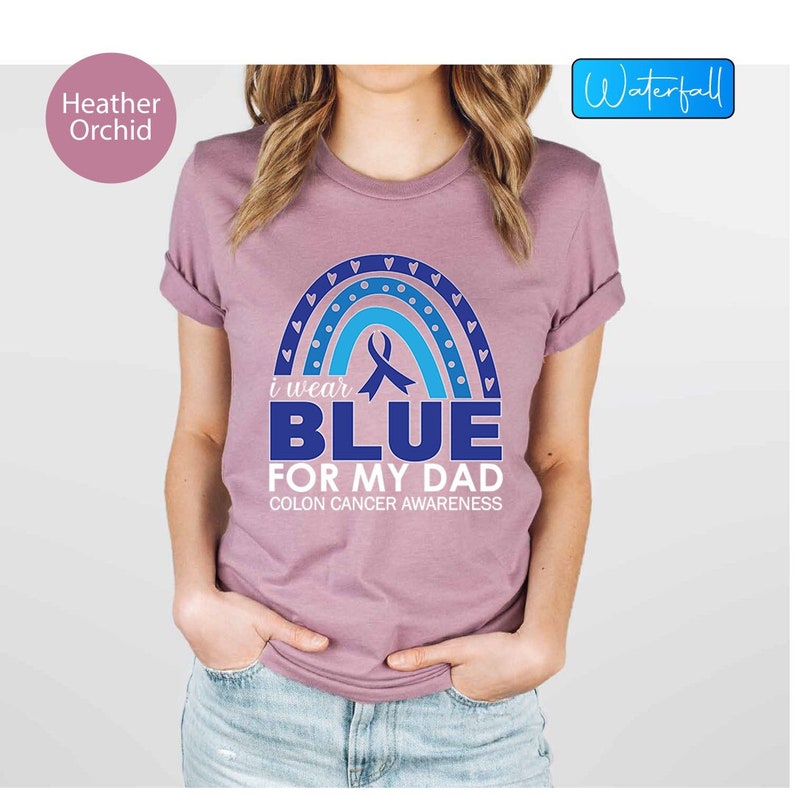 Colon Cancer Rainbow Shirt Colorectal Cancer Support Shirt - Etsy