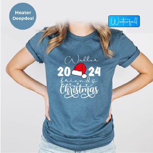 Personalized Name 2024 Best Friend Christmas Tshirts, Merry Christmas ...