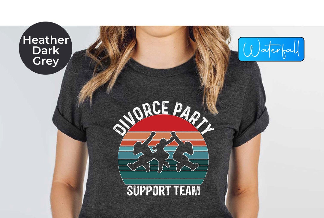 Divorce Party Retro Matching Shirt, Newly Divorced Tee, Divorce Party ...