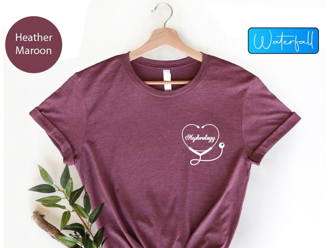 Nephrology Nurse Pocket Print Shirt, Dialysis Nurse Shirt, Kidney ...