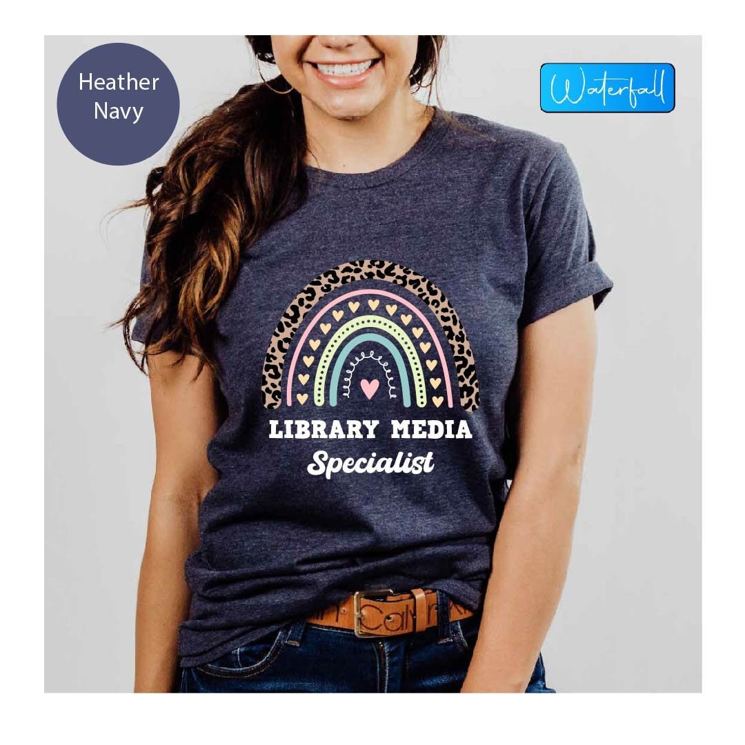 Library Media Specialist Shirt, Library Shirt, Book Lover Shirt ...
