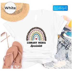 Library Media Specialist Shirt, Library Shirt, Book Lover Shirt ...