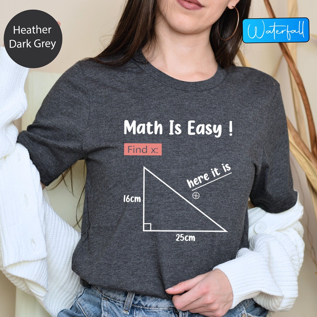 Math Formula Shirts With Sayings, Math is Easy Funny Saying Shirt, Find ...