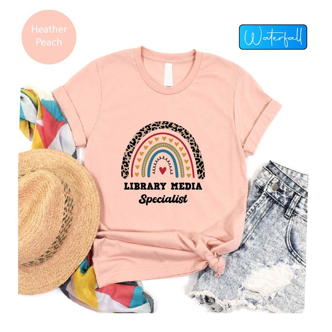 Library Media Specialist Shirt Library Shirt Book Lover - Etsy