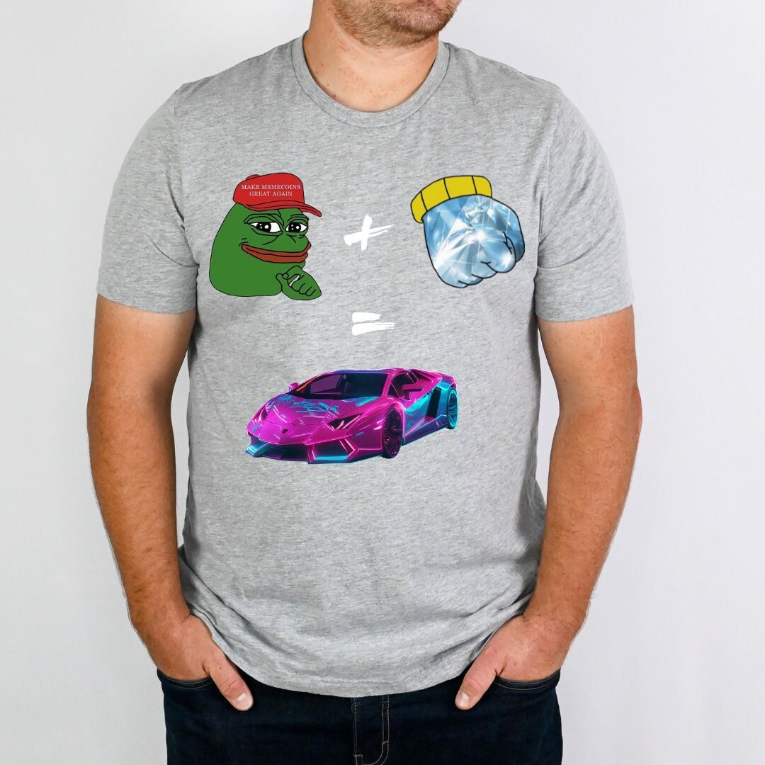 Pepe Diamond Lambo T Shirt Men Shirt Crypto Shirt Funny Gift Tees for ...