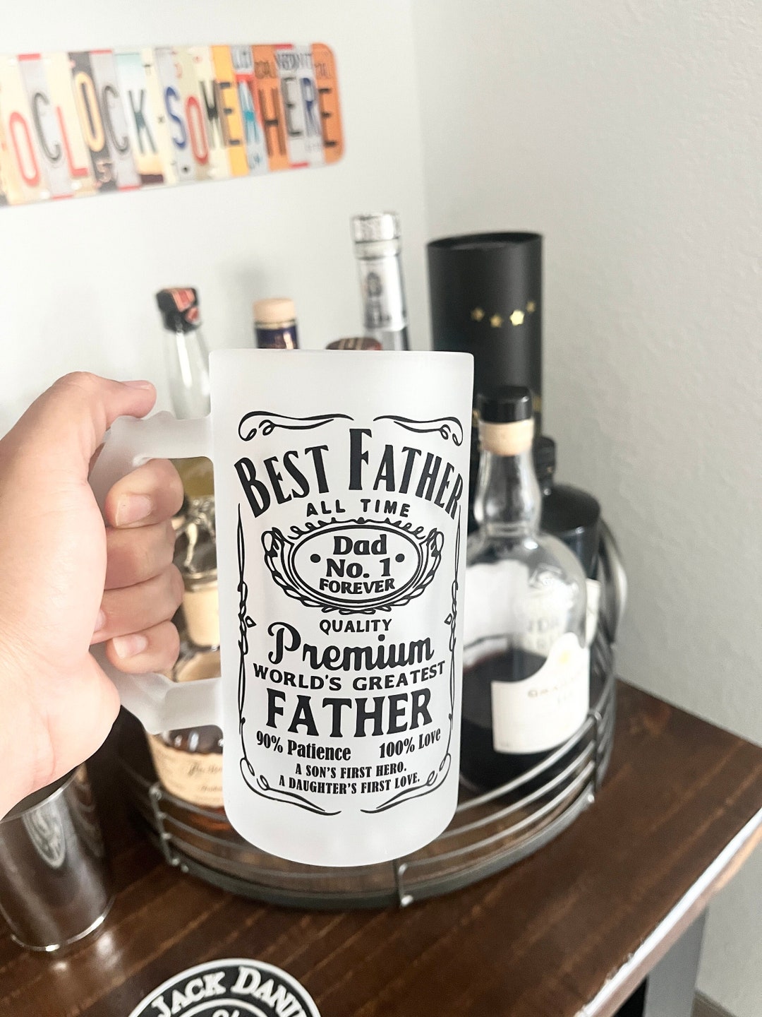 Fathers Day Frosted Mug for Dad Personalized Gift for Bonus Father ...