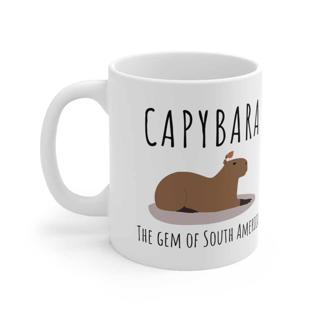 Capybara the Gem of South America Ceramic Mug 11oz Gift for - Etsy