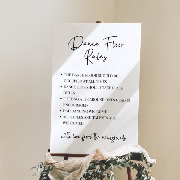 Dance Floor Sign - Etsy