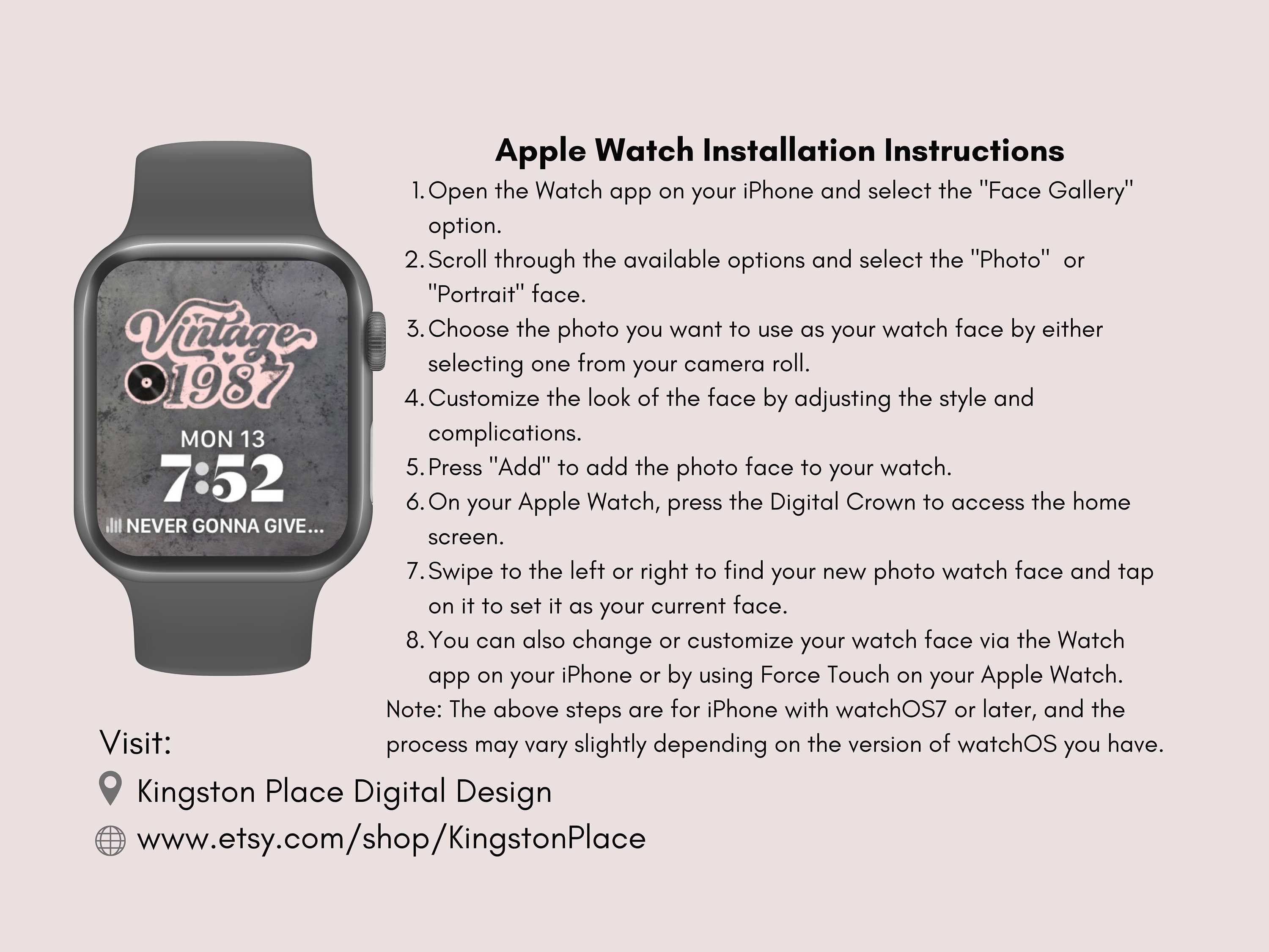 Vintage 1987 Apple Watch Faces Eighties Vibes Apple Watch Wallpapers ...