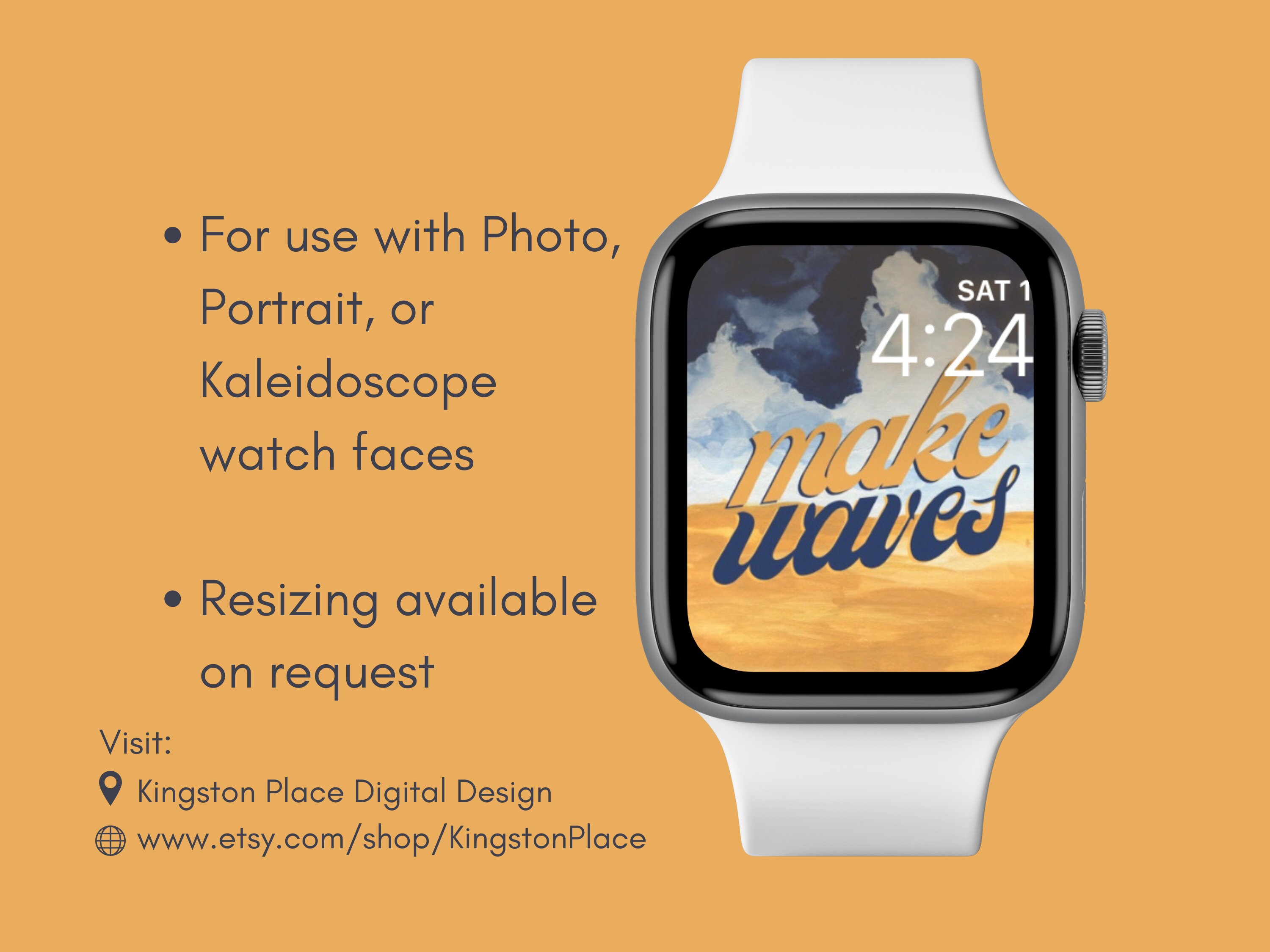 Make Waves Apple Watch Face Instant Digital Download | Motivational ...