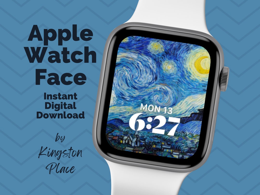 Starry Night Apple Watch Face: Van Gogh Art (digital Download) - Etsy