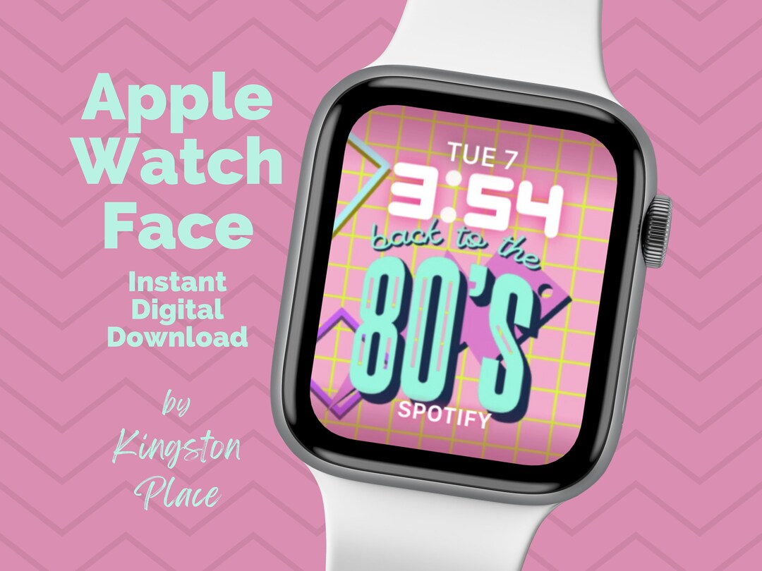 80s Retro Apple Watch Face: Generation X Wallpaper (digital Download ...
