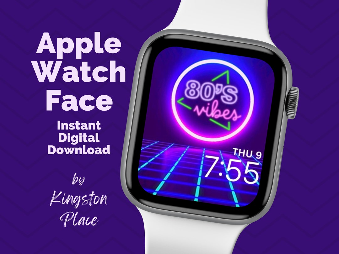 Retro 80s Apple Watch Face: Eighties Vibes Wallpaper (digital Download ...