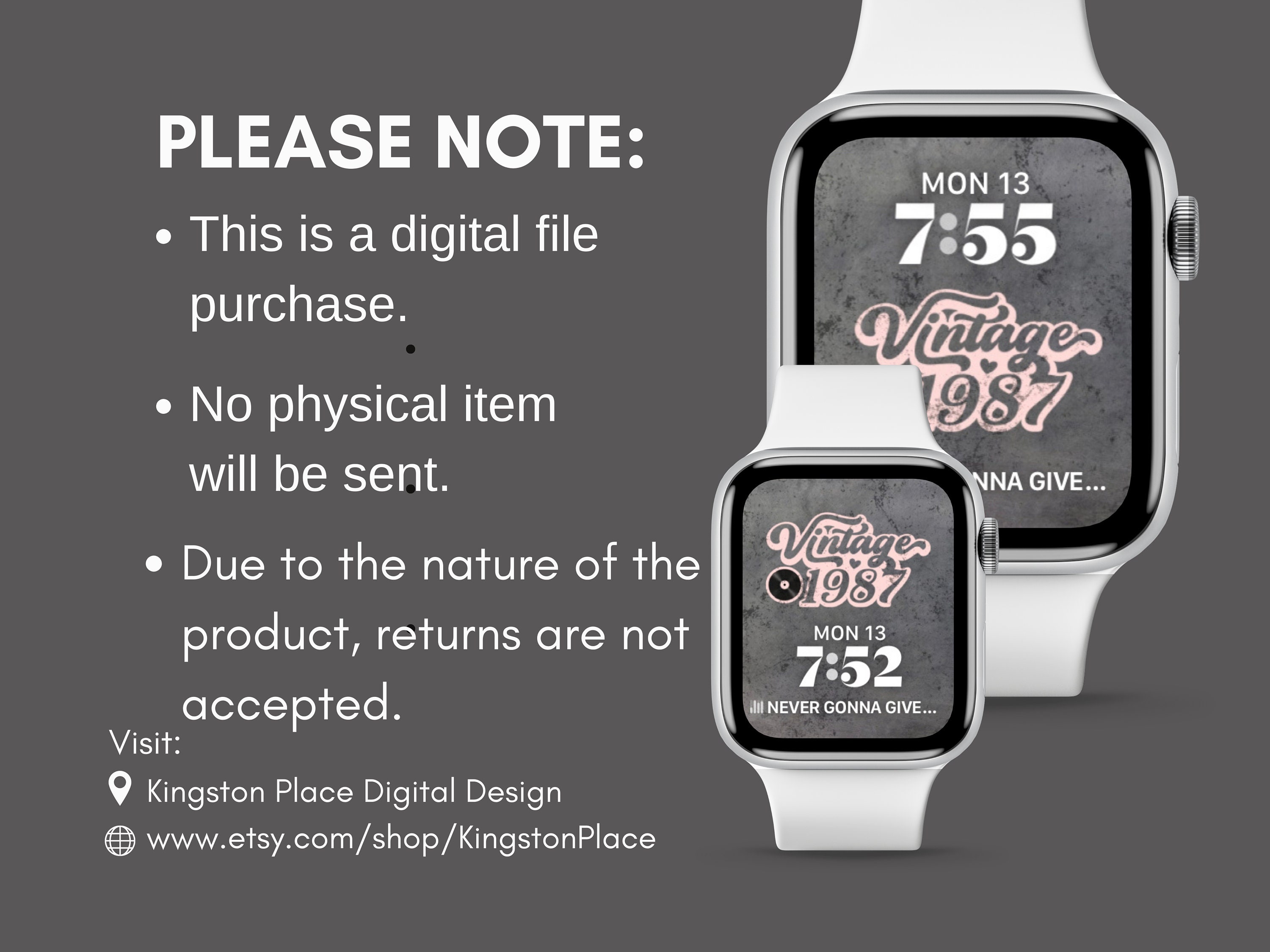 Vintage 1987 Apple Watch Faces Eighties Vibes Apple Watch Wallpapers ...