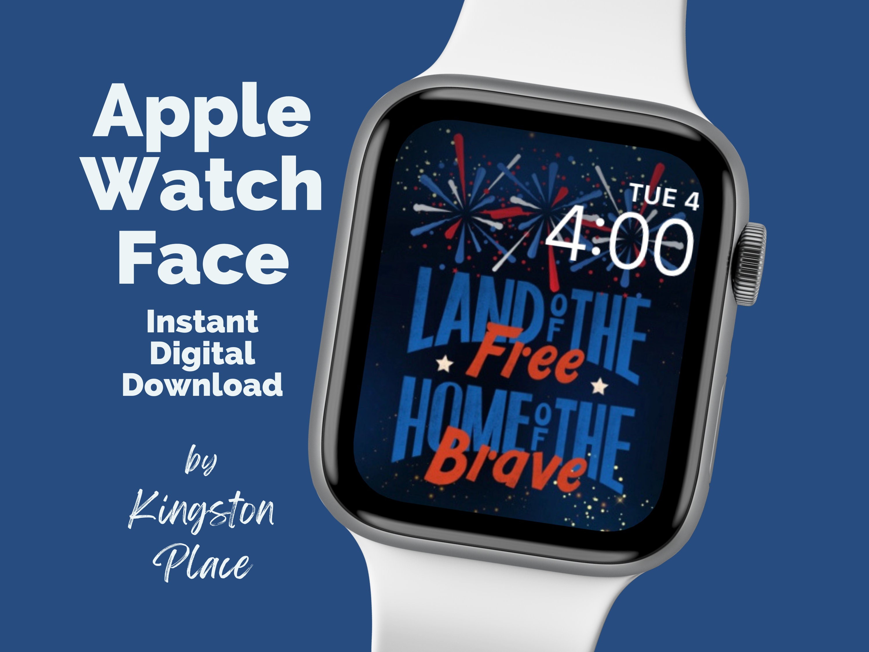 4th of July Apple Watch Face, Summer Watch Background, Fourth of July ...