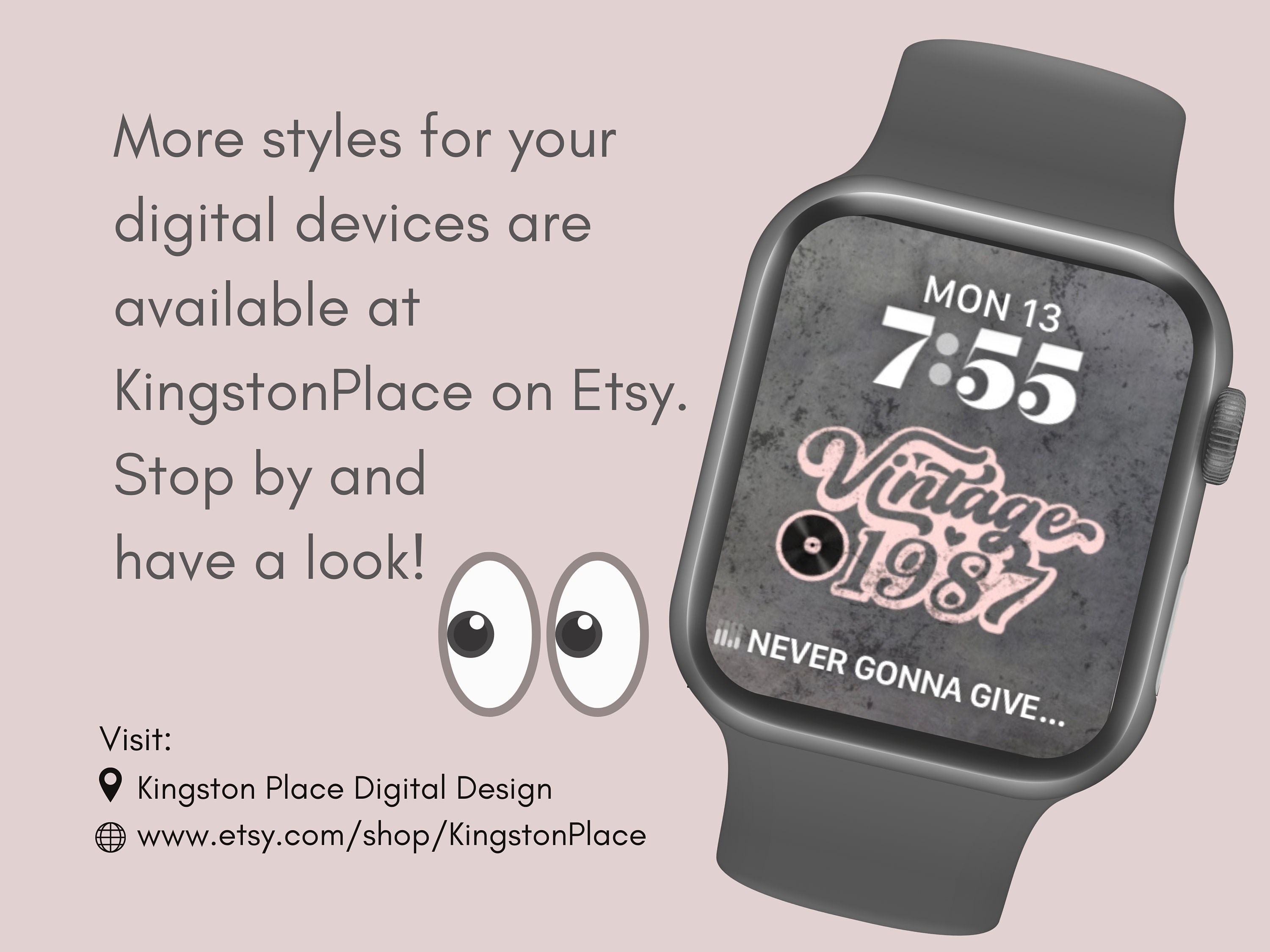 Vintage 1987 Apple Watch Faces Eighties Vibes Apple Watch Wallpapers ...