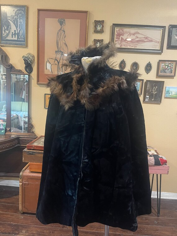 vintage edwardian velvet - Gem