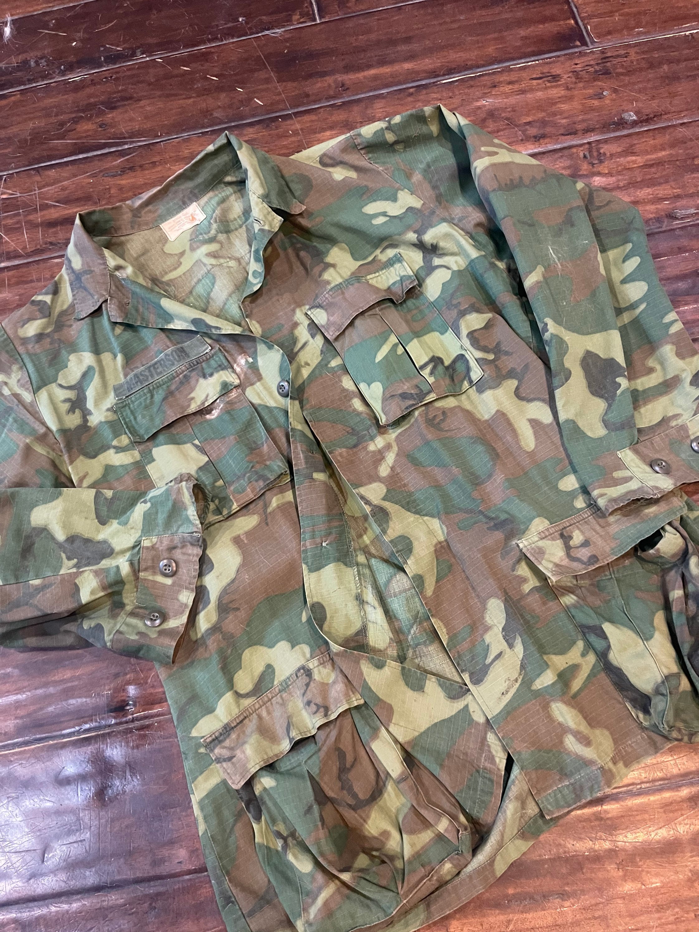 Vintage 1970’s Camouflage Jacket - Etsy