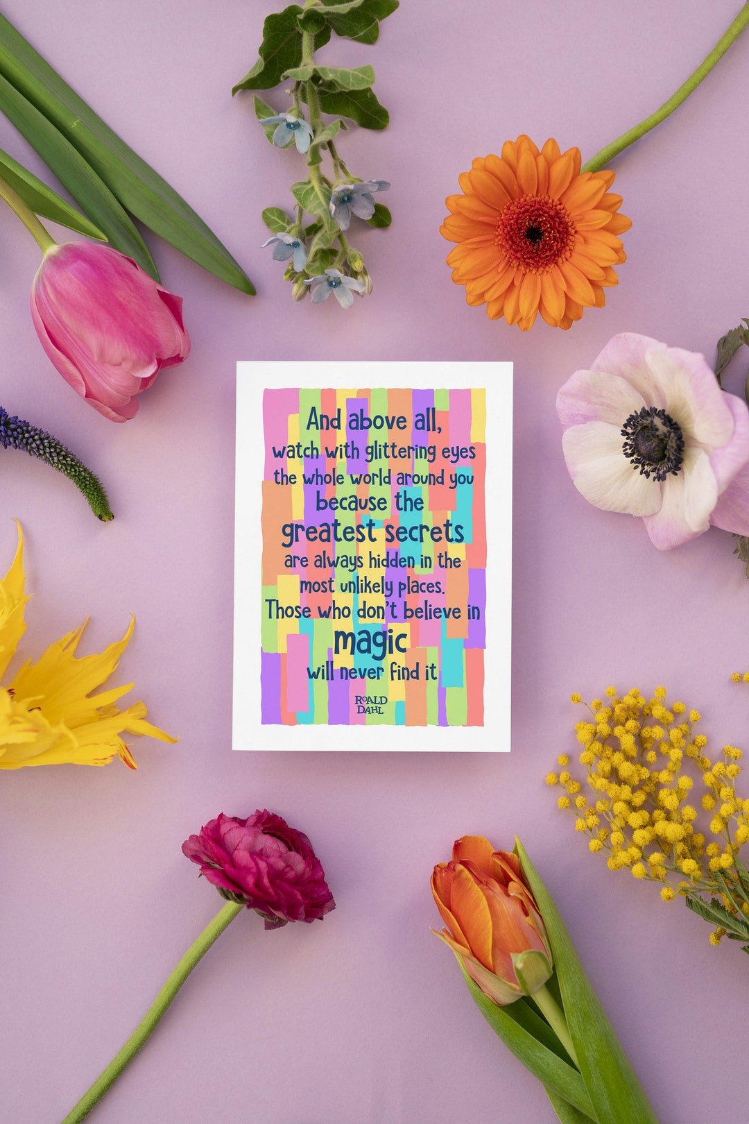 Roald Dahl, Childrens Books, Roald Dahl Quotes, Typography, Wall Art ...