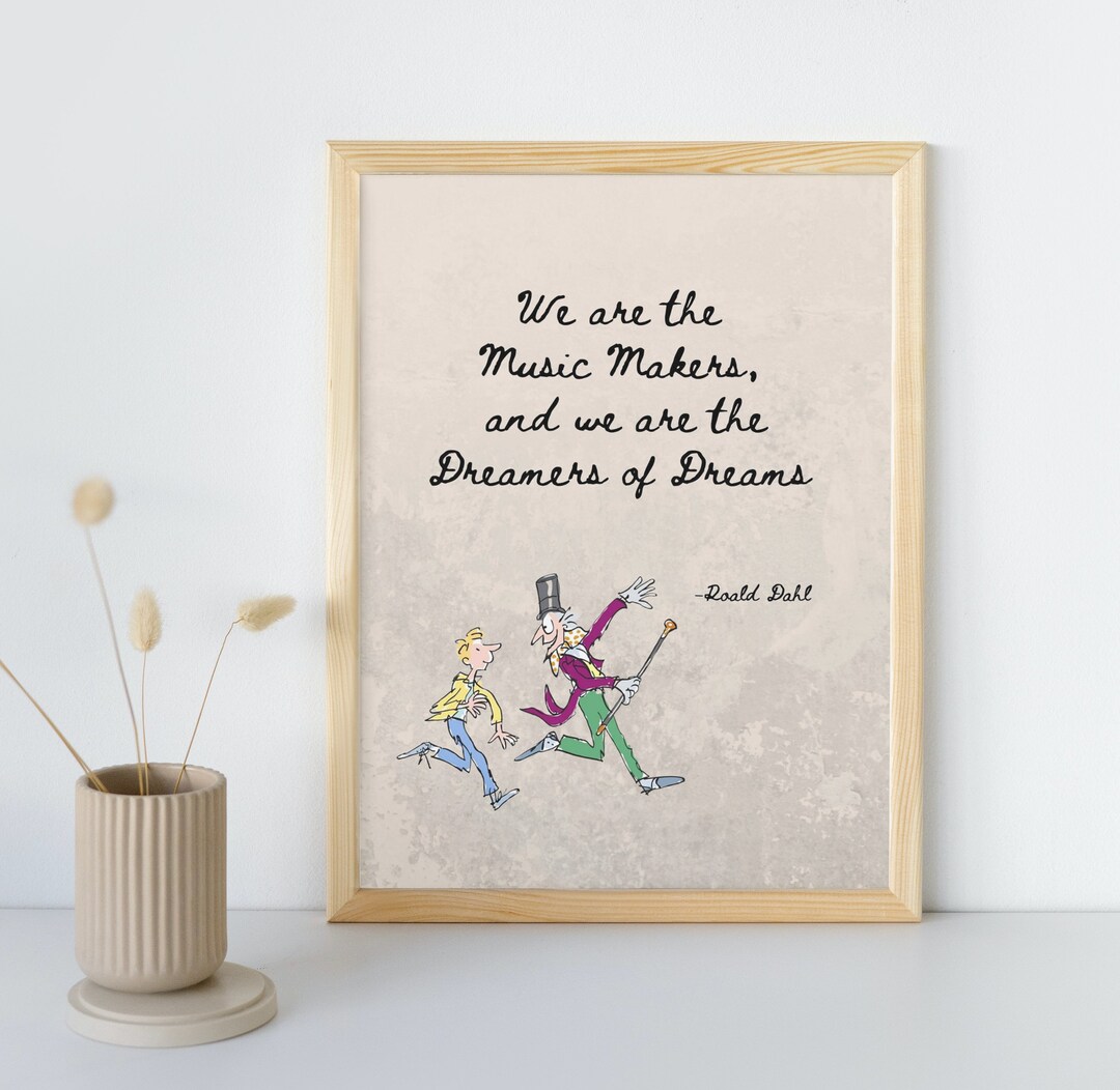 Roald Dahl, Childrens Books, Roald Dahl Quotes, Typography, Wall Art ...
