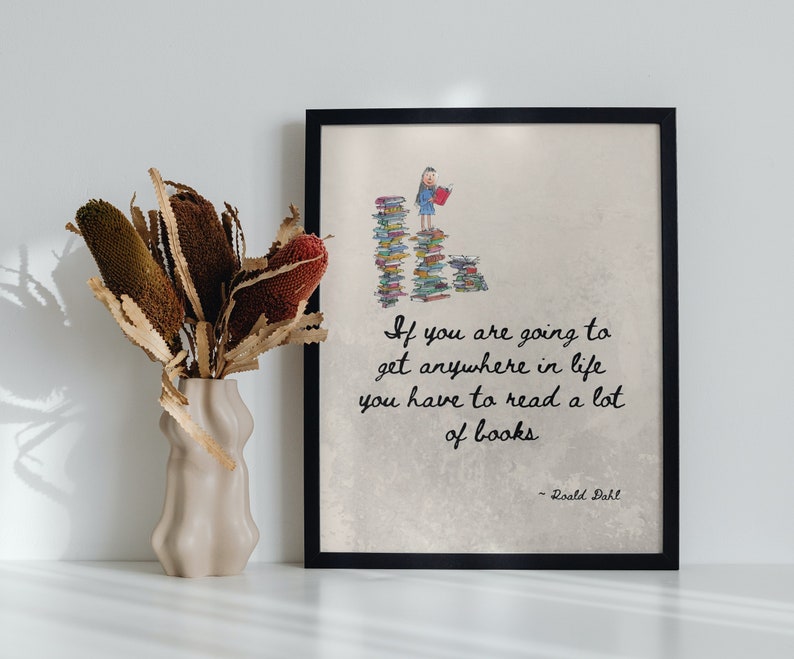 Roald Dahl, Childrens Books, Roald Dahl Quotes, Typography, Wall Art ...