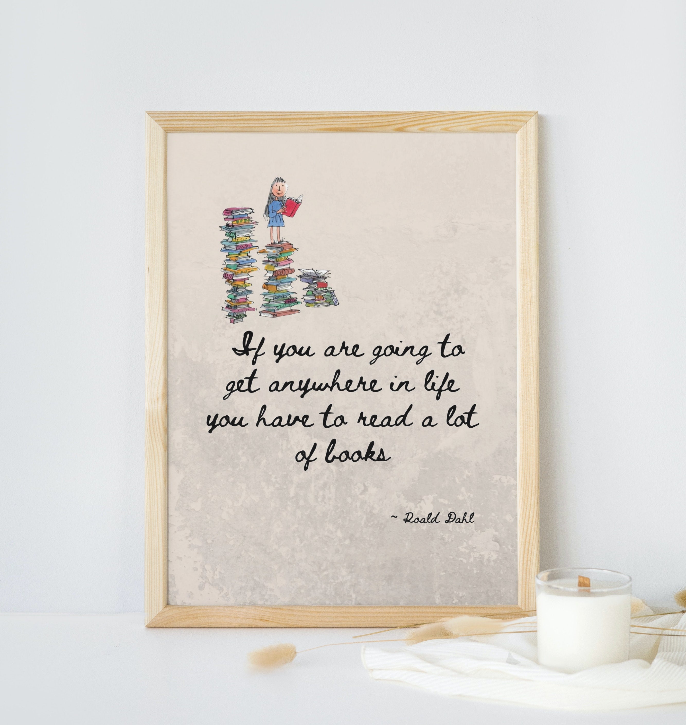 Roald Dahl, Childrens Books, Roald Dahl Quotes, Typography, Wall Art ...