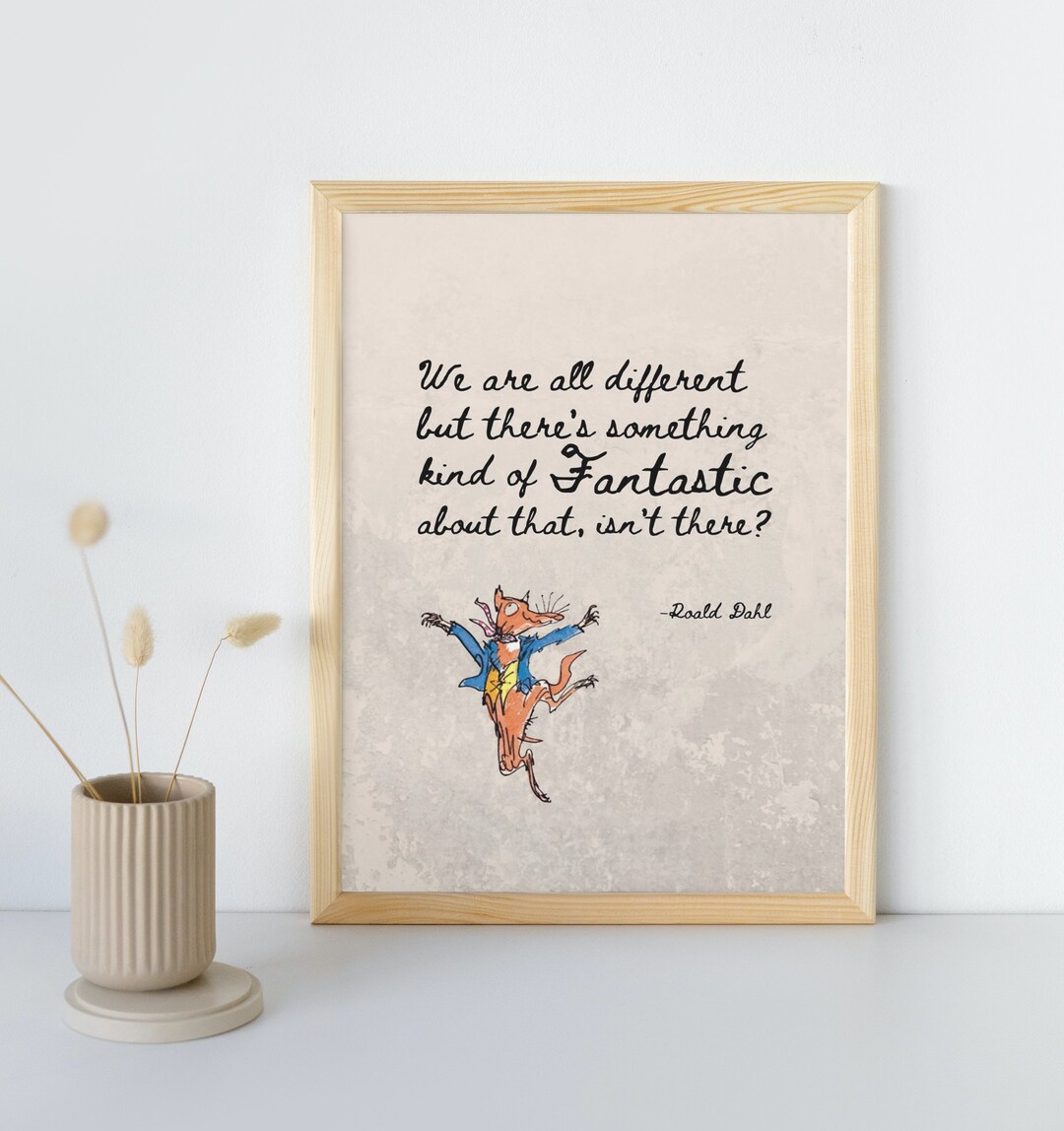 Roald Dahl, Childrens Books, Roald Dahl Quotes, Typography, Wall Art ...
