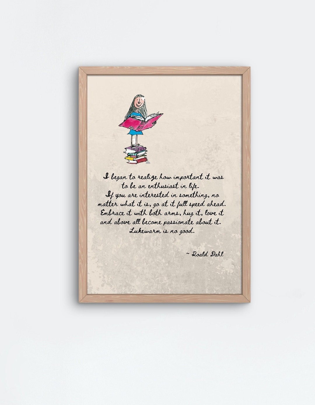 Roald Dahl, Childrens Books, Roald Dahl Quotes, Typography, Wall Art ...