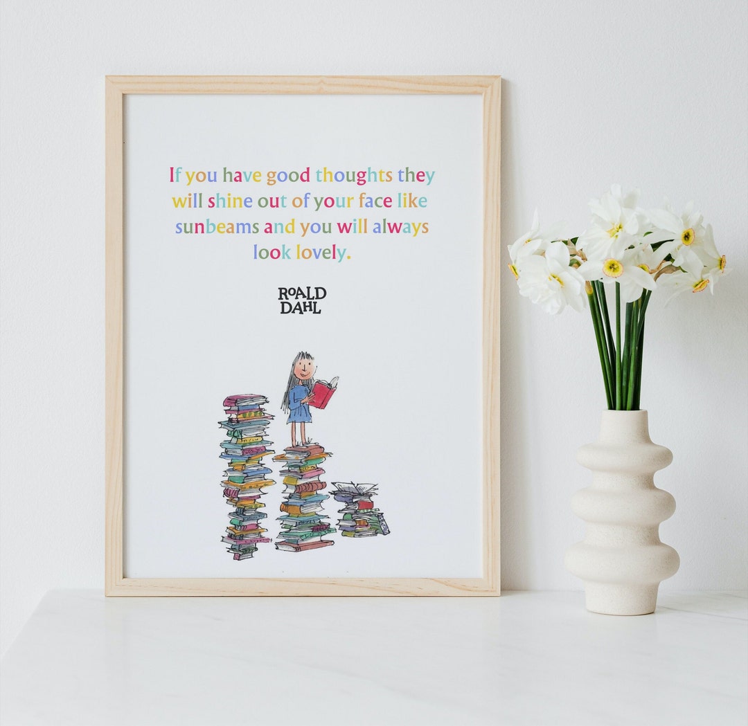 Roald Dahl, Childrens Books, Roald Dahl Quotes, Typography, Wall Art ...