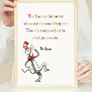 Dr. Seuss, Childrens Books, Dr. Seuss Quotes, Typography, Wall Art ...