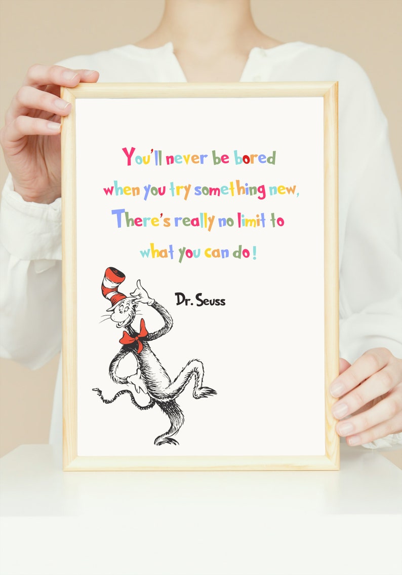 Dr. Seuss, Childrens Books, Dr. Seuss Quotes, Typography, Wall Art ...