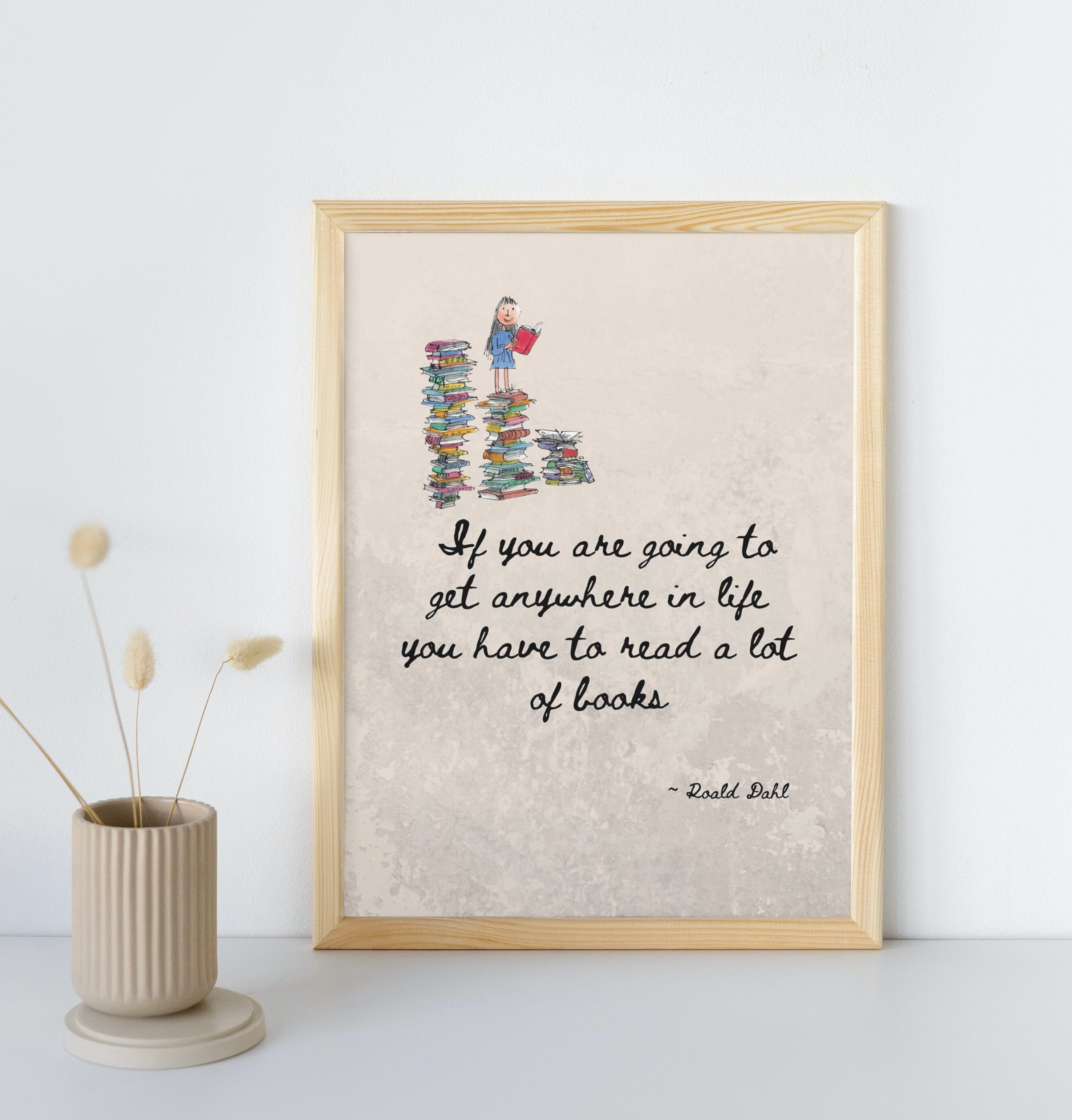 Roald Dahl, Childrens Books, Roald Dahl Quotes, Typography, Wall Art ...