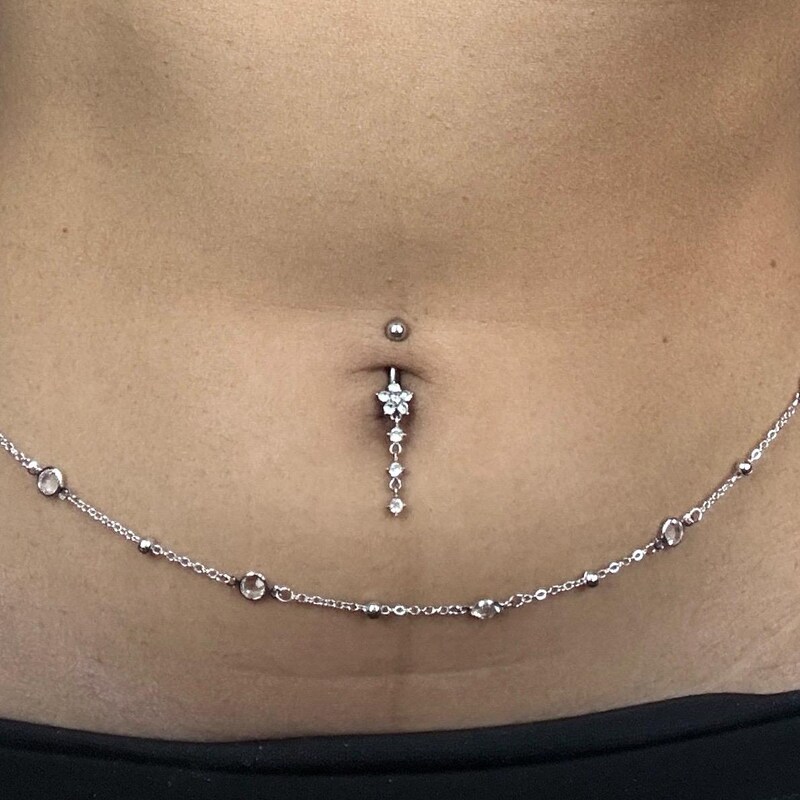 Diamond Body Chain - Etsy