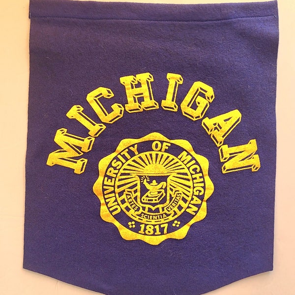 Michigan Felt Pennants - Etsy