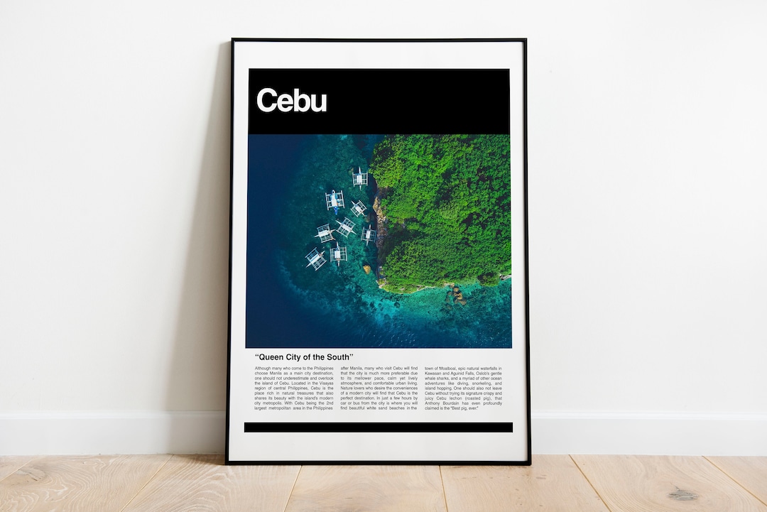 Cebu Poster Art, Cebu Photography, Cebu Print, Philippines Poster ...