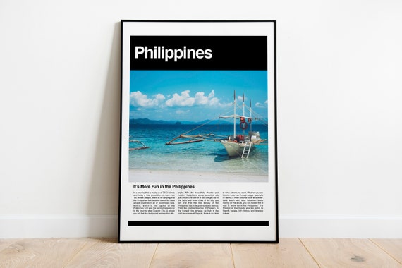 Philippines Poster Art Philippines Photography Philippines - Etsy