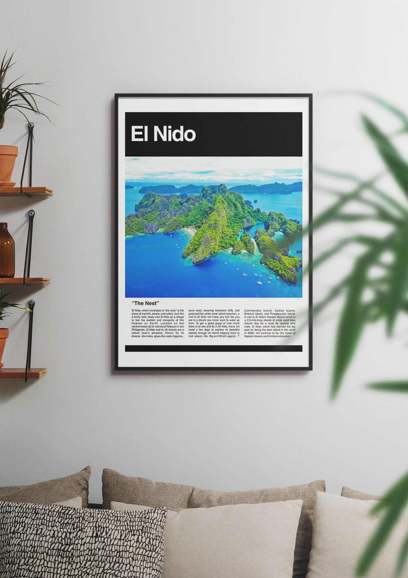 El Nido Poster Art, El Nido Photography, El Nido Print, Philippines ...