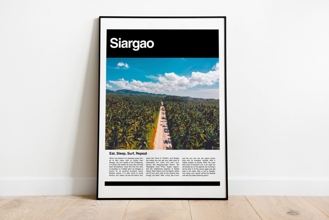 Siargao Poster Art, Siargao Photography, Siargao Print, Philippines Poster, Filipino Poster ...