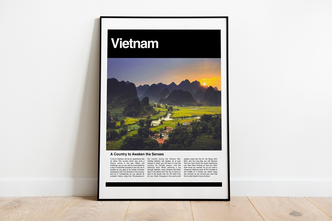 Vietnam Poster Art, Vietnam Photography, Vietnam Print, Vietnam Wall ...