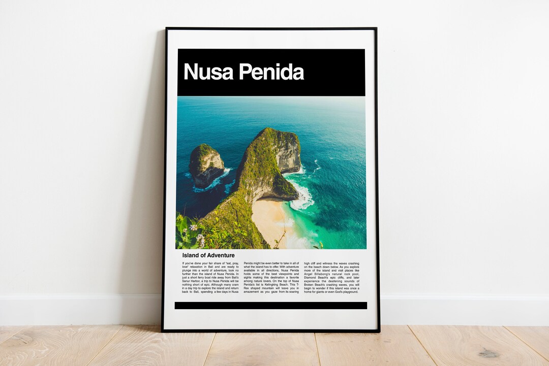 Nusa Penida Poster Art, Nusa Penida Photography, Nusa Penida Print ...