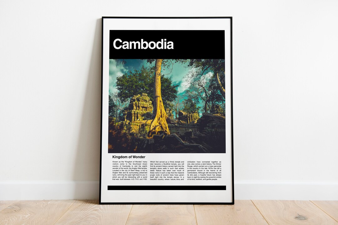 Cambodia Poster Art, Cambodia Photography, Cambodia Print, Angkor Wat ...