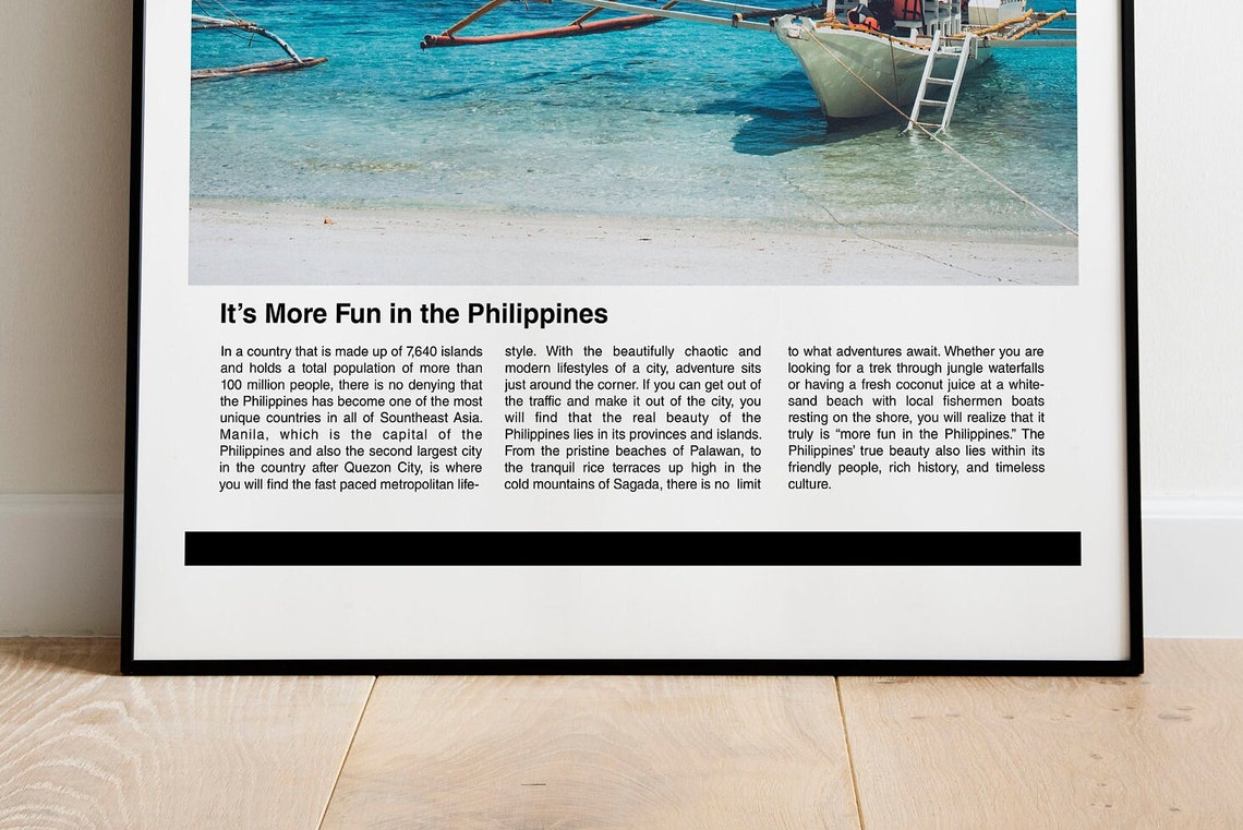 Philippines Poster Art, Philippines Photography, Philippines Print ...