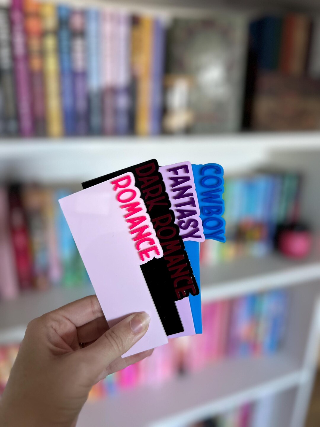 Book Genre Shelf Dividers: Reading Nook Bookish Decor Markers, Home ...