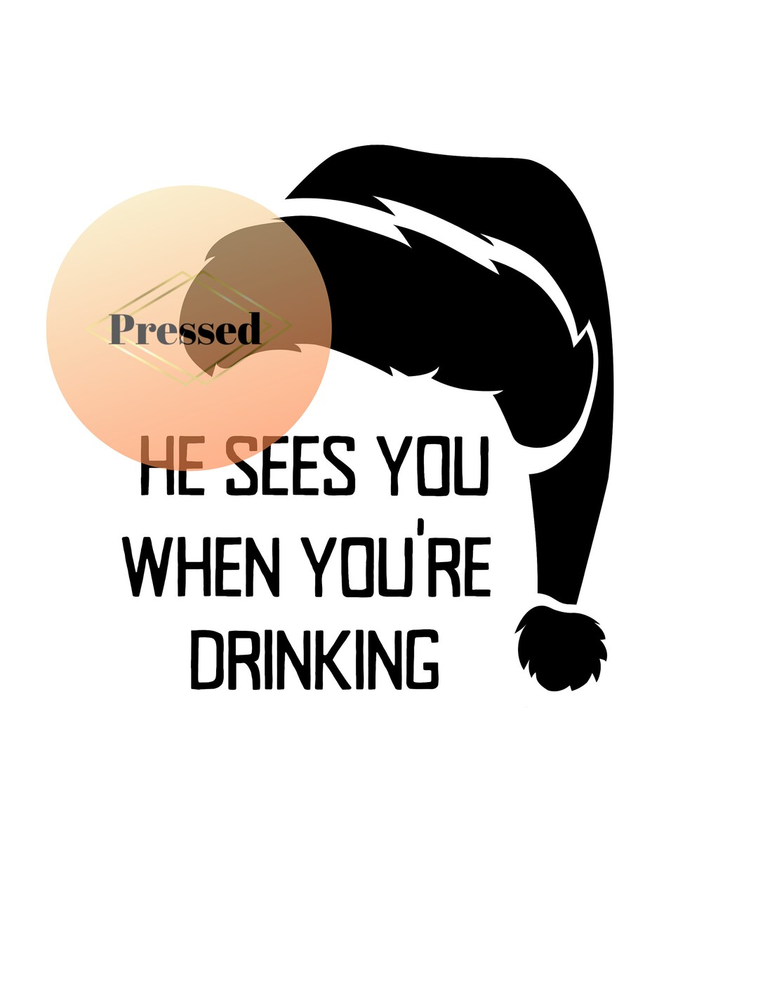 Funny Santa Christmas Drinking SVG Download - Etsy