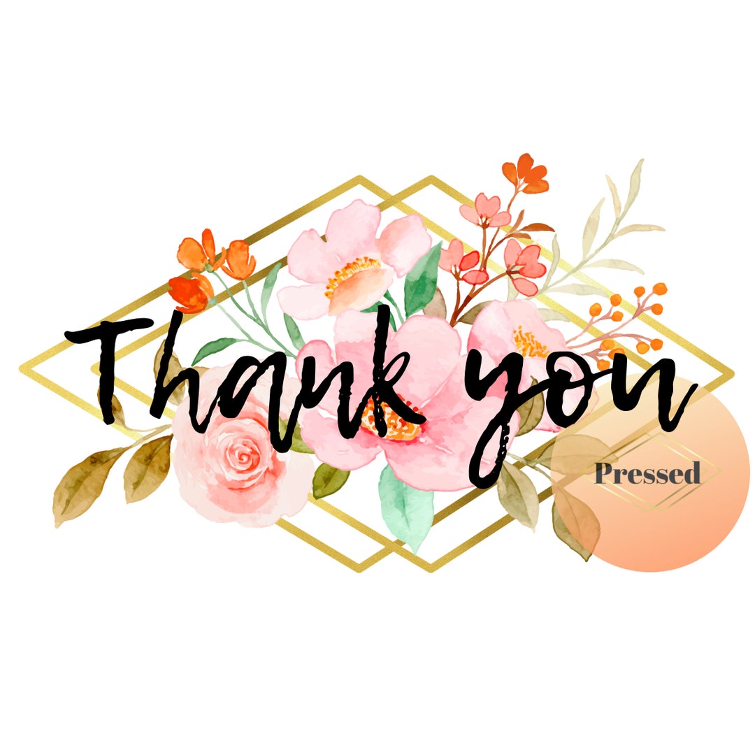 Downloadable Design "thank You" PNG - Etsy