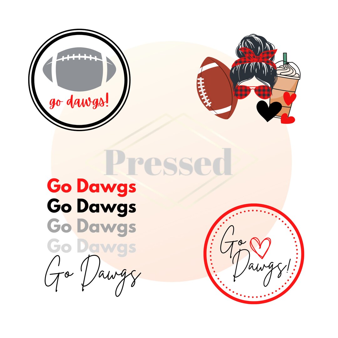Go Dawgs Football Mom Bundle Digital Download PNG for Sublimation - Etsy