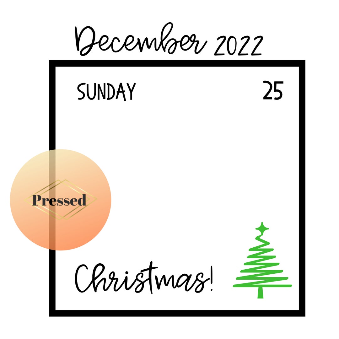 DIY Calendar for Vinyl Cut Out Days Months Holidays SVG Digital ...